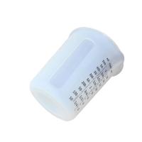 China Heat Resistant Silicone Kitchen Tool Measuring Cups 500ml 16oz Custom Scale for sale
