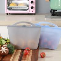 China 1500ml Fruits Reusable Silicone Food Storage Bags Sustainable Multi Colors for sale