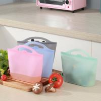 China 1500ml Fruits Reusable Silicone Food Storage Bags Sustainable Multi Colors for sale