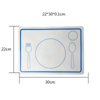 China Washable Feeding Baby Silicone Placemat Food Grade Customized Logo Printing for sale