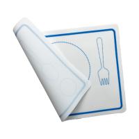 China Washable Feeding Baby Silicone Placemat Food Grade Customized Logo Printing for sale