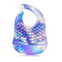 China OEM Baby Silicone Products Multi Colors Toddlers Newborn Waterproof Bibs for sale