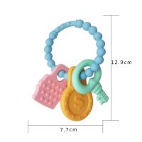 China Eco Friendly Baby Silicone Products Food Grade Pacifier Clip Ring Teether for sale