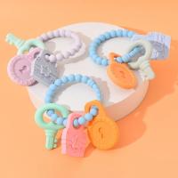 China Eco Friendly Baby Silicone Products Food Grade Pacifier Clip Ring Teether for sale