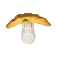 China Streamline Silicone Baby Pacifier Halloween Pumpkin Shape Food Grade Dummies for sale