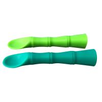 China Plain BPA Free Baby Silicone Products Bamboo Spoon Customized Sizes for sale