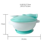 China BPA Free Silicone Baby Bowl With Spoon Customized Kids Dining for sale