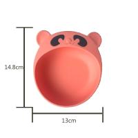 China Panda Shape Baby Silicone Products BPA Free Portable Silicone Bowl And Spoon for sale