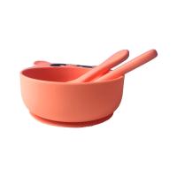 China Panda Shape Baby Silicone Products BPA Free Portable Silicone Bowl And Spoon for sale