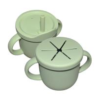 China 100% Silicone Sippy Cup Eco Friendly BPA Free Baby Snack Cup Customized Sizes for sale