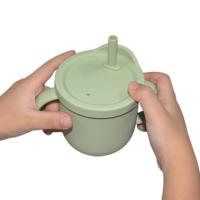China 100% Silicone Sippy Cup Eco Friendly BPA Free Baby Snack Cup Customized Sizes for sale