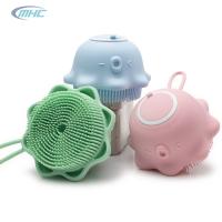 China Antibacterial Baby Silicone Products Soft Soap Storage Shower Body Scrubber for sale