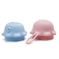 China Antibacterial Baby Silicone Products Soft Soap Storage Shower Body Scrubber for sale