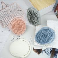 China Baby Silicone Products， Food Grade Silicone Hair Shampoo Massage Brush Eco Friendly for sale