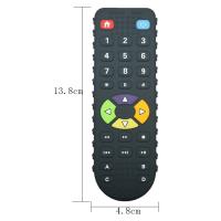 China Remote Tv Controller Shape Silicone Teether Toy For Toddler MHC New Gamepad for sale