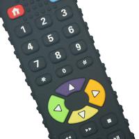 China Remote Tv Controller Shape Silicone Teether Toy For Toddler MHC New Gamepad for sale
