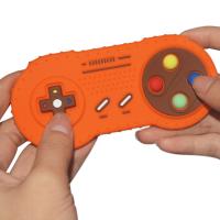 China Remote Tv Controller Gamepad Custom Silicone Teether Toy Shaped For Toddler for sale
