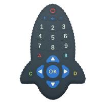 China Shaped MHC Silicone Baby Teether Remote Control For Chew Toys for sale