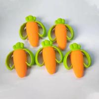 China MHC Silicone Baby Teether , Carrot Children Silicone Toys Custom for sale