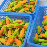 China MHC Silicone Baby Teether , Carrot Children Silicone Toys Custom for sale