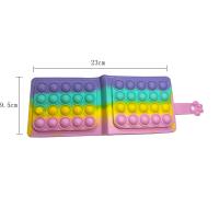 China Baby Silicone Products Silicone Coin Purse Sensory Toys Kids Toys 2022 Kids Wallets Rainbow for sale