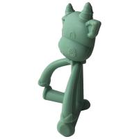 China Custom Cartoon Silicone Baby Teether , Food Grade Silicone lnfant Training Toothbrush  Cow And Sheep Shapes for sale