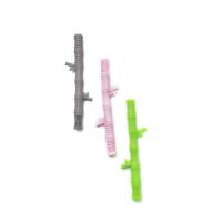 China Teething Stick Toy For Baby Teether Food Grade Bamboo Design Teething Tube Silicone Teether Straws for sale
