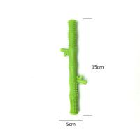 China Teething Stick Toy For Baby Teether Food Grade Bamboo Design Teething Tube Silicone Teether Straws for sale