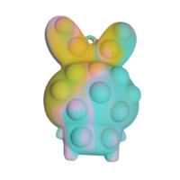 China Easter Egg Bunny Pop It Toy , Pinch Eye Bouncing Soft Silicone Pop It Toy for sale