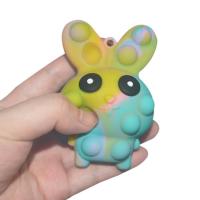 China Easter Egg Bunny Pop It Toy , Pinch Eye Bouncing Soft Silicone Pop It Toy for sale