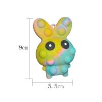 China Easter Egg Bunny Pop It Toy , Pinch Eye Bouncing Soft Silicone Pop It Toy for sale