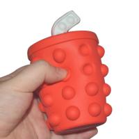 China Push Bubble Squishy Stress Balls Fidget Toys , Silicone Squeeze Ball Fidget Toy for sale