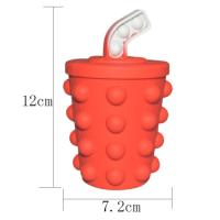 China Push Bubble Squishy Stress Balls Fidget Toys , Silicone Squeeze Ball Fidget Toy for sale