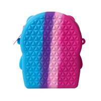 China Panda Shaped Silicone Rainbow Pop It Zipper Bag MHC New Toy for sale