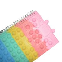 China Silicone Bees Pop Cover Back To School Fidget Toy Notebook A5 Loose Spiral Bubbles for sale