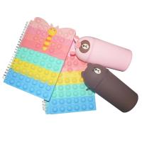 China Silicone Bees Pop Cover Back To School Fidget Toy Notebook A5 Loose Spiral Bubbles for sale