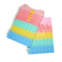 China Silicone Bees Pop Cover Back To School Fidget Toy Notebook A5 Loose Spiral Bubbles for sale