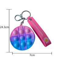 China Stress Relief Silicone Coin Purse Push Pop Fidget Bag , Candy Color Fidget Sensory Toy for sale
