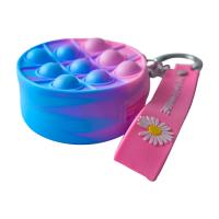 China Stress Relief Silicone Coin Purse Push Pop Fidget Bag , Candy Color Fidget Sensory Toy for sale