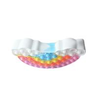 China Satchel Zipper Purse Silicone Bubble Toys Floating Rainbow Clouds for sale