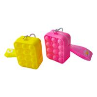 China Pop Silicone Small Coin Purses Customized Trending Products Square Bubble for sale