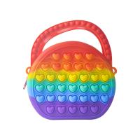 China Push Bubble Girls Pop Shoulder Bag , Relieve Stress Pop Fidget Purse for sale