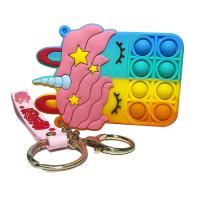 China Baby Silicone Products Toy Girls Girls Bag MHC Hot Sellers Unicorn Stress Relief Silicone Bag Popular Fingertip Wallet for sale