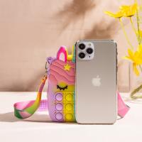 China Baby Silicone Products Toy Girls Girls Bag MHC Hot Sellers Unicorn Stress Relief Silicone Bag Popular Fingertip Wallet for sale