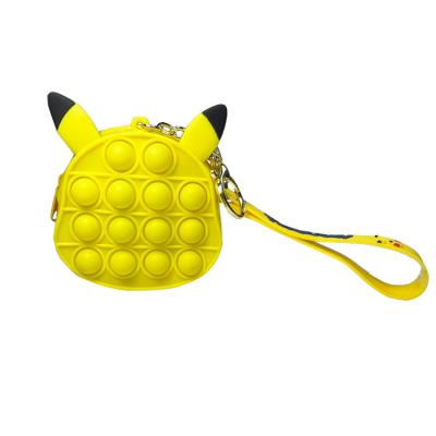 China Mini Soft Wallet Kid Gift Zipper Rodent Pioneer Silicone Coin Purse Multi Function for sale
