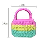 China Silicone Children Cartoon Mini Kids Bubble Toy Crossbody Pop It Purse for Girls for sale