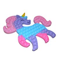 China Unicorn Penguin Desktop Puzzle Kids Silicone Educational Toys Decompression Press for sale