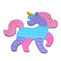 China Unicorn Penguin Desktop Puzzle Kids Silicone Educational Toys Decompression Press for sale