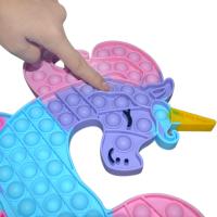 China Unicorn Penguin Desktop Puzzle Kids Silicone Educational Toys Decompression Press for sale