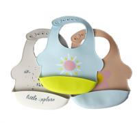 China Ergonomic Silicone Baby Feeding Set Lightweight Customized Logo Printed Soft for sale